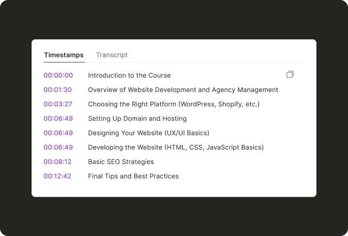 Easy YouTube Timestamp Generator | Get Precise Time Stamps